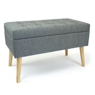 HomePop Large Decorative Storage Bench, Multiple Colors - Walmart.com