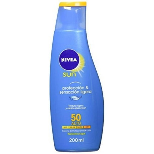 Pack de 6 Protector Solar Nivea Sensación Ligera FPS50 200ml NIVEA ...