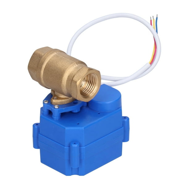 DC9‑24V Motorized Ball Valvewith Indication Switch,DN15 Brass Mini ...