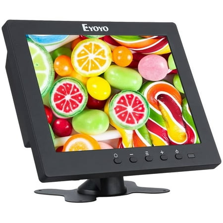 Eyoyo 8 Inch IPS 4:3 Portable Small LCD Monitor 1024x768 Resolution ...
