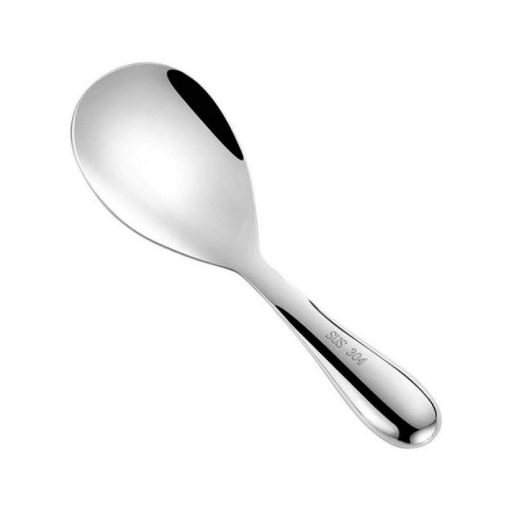 Rice Paddle, Rice Spoon with Stainless Steel, Rice Serving spoon, Not ...