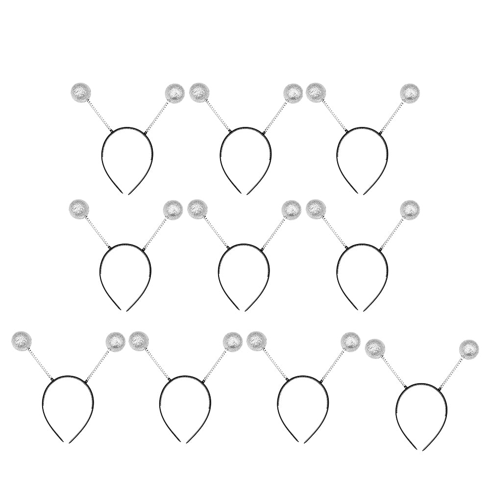 Headband Party Pompom Hair Decorative Glitterantenna Tentacle Birthday ...