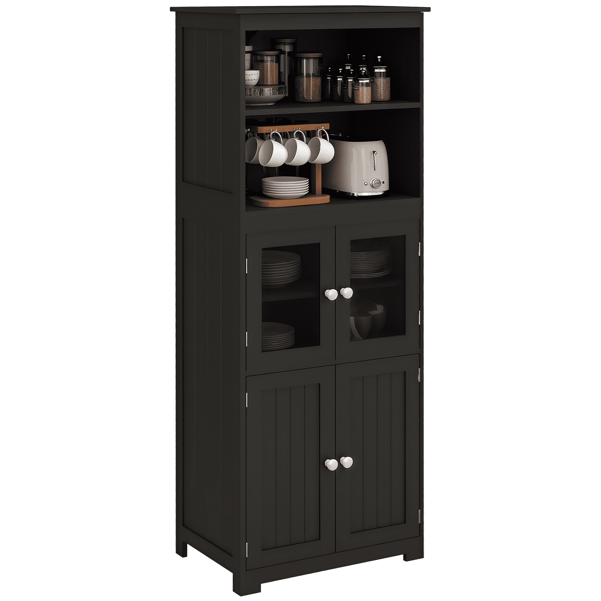 Click here for Homcom 63 Buffet With Hutch  Storage Cabinet With... prices