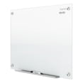 Quartet Magnetic Glass Dry Erase White Board, 24''W x 18''H Whiteboard ...