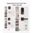 B200 Fingerprint Lock with 2 Lever Handles, Keyless Entry Front Door ...