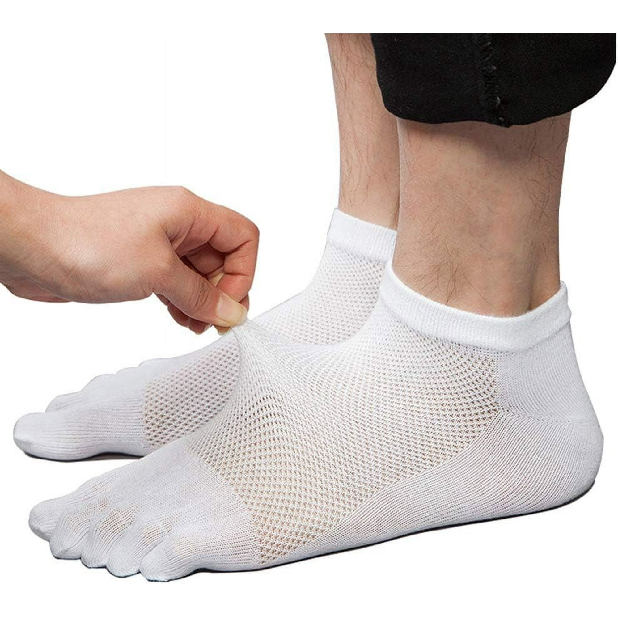 Click here for Oruyrop 5 Pairs Mens Toe Socks Cotton Low Cut  5 F... prices
