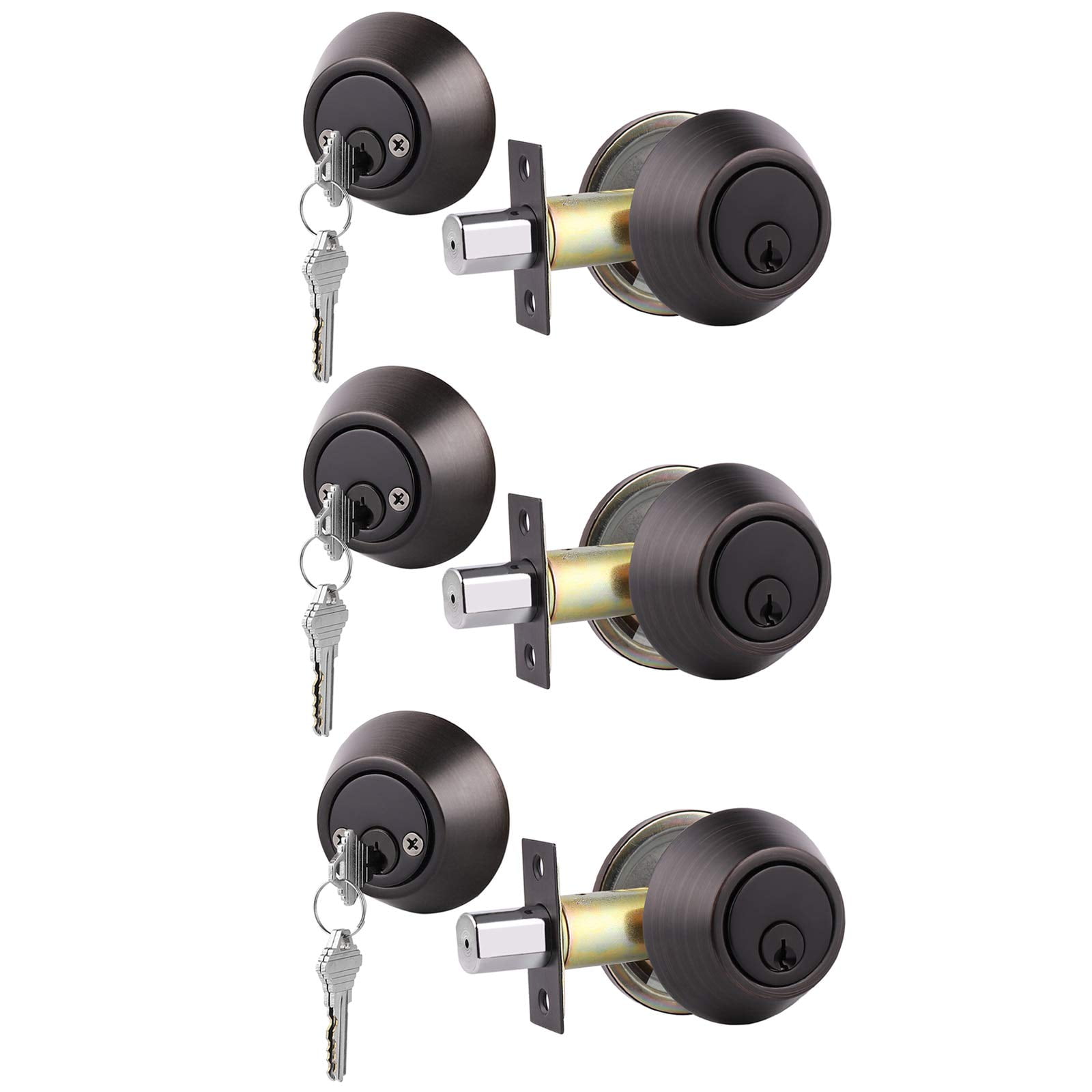 Click here for Gobrico 3 Keyed Alike Double Cylinder Deadbolts  E... prices