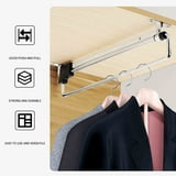 Hglyxoae Clothes Hanging Device, Wardrobe, Cabinet, Retractable Mounted ...