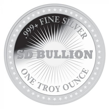 SilverTowne Mint - 1 oz SD Bullion Silver Freedom Round - Walmart.com ...