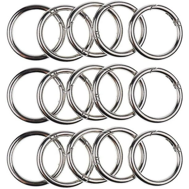 Bag Carabiner Ring, 30 Pieces Round Carabiner Ring, Spring Buckle Mini ...