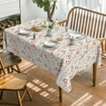 Sm:)e Maple Leaves Pumpkins Fall Thanksgiving Tablecloth 60x120 Inch ...