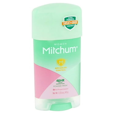 Mitchum Clear Gel Antiperspirant & Deodorant, Powder Fresh, 2.25 Oz ...