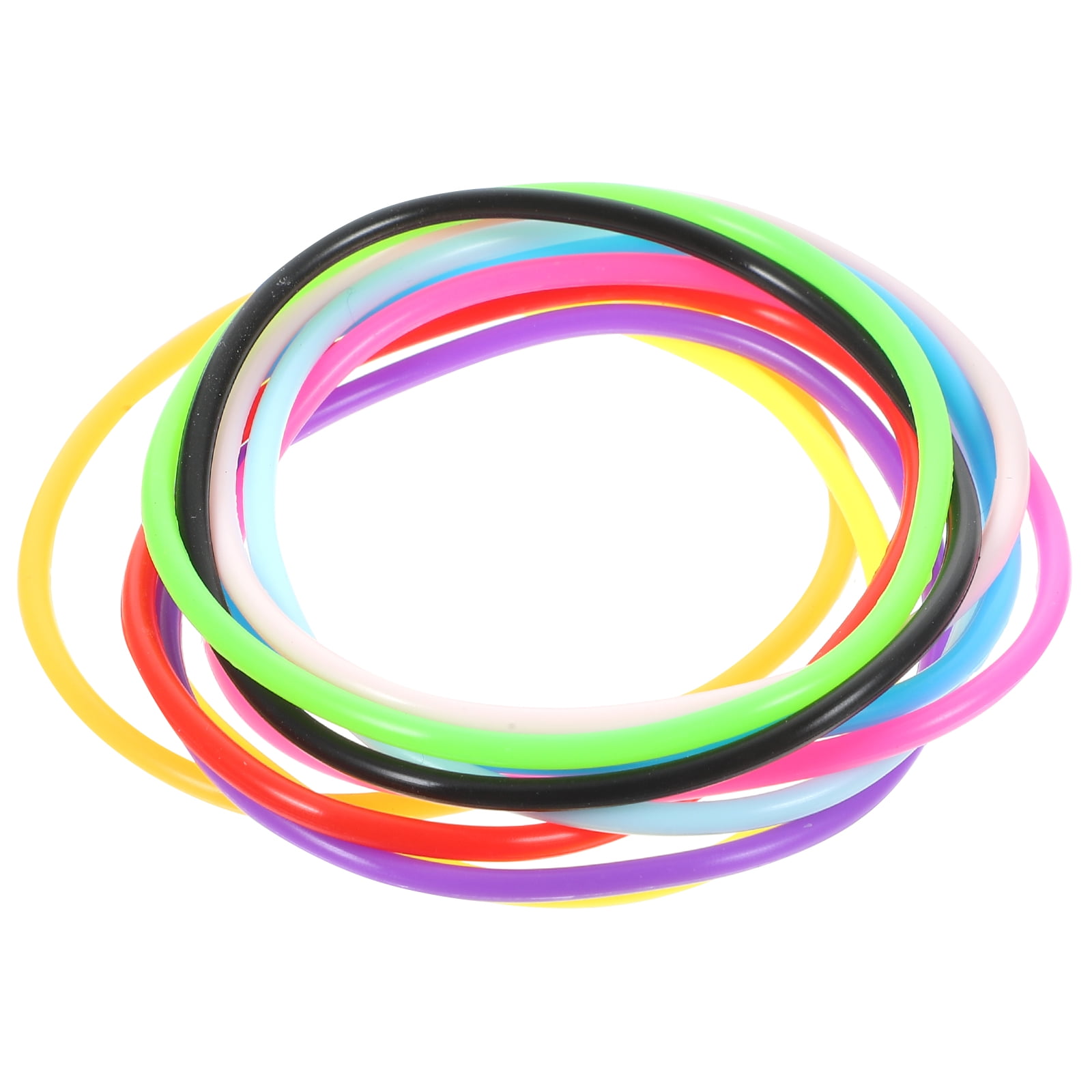 Click here for Unomor 10pcs Colorful Jelly Wristband Portable Sil... prices