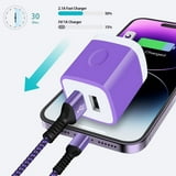 FiveBox 5Pack Dual USB A Wall Charger Block, Fast Charging Power ...
