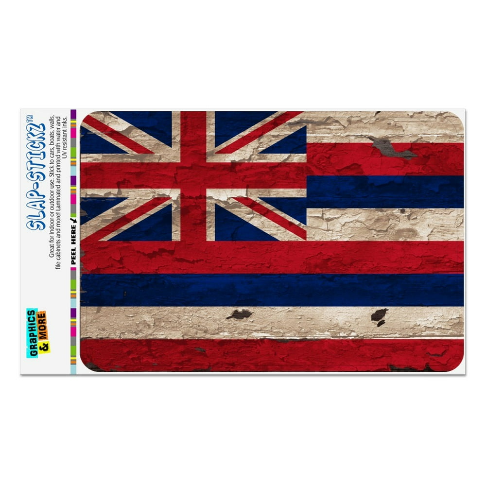 Rustic Distressed Hawaii State Flag Home Business Office Sign - Walmart ...