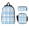 3pcs Casual Daypack 17 Inch Backpack Set Bookbag+Pencil Case+Lunch Bag ...