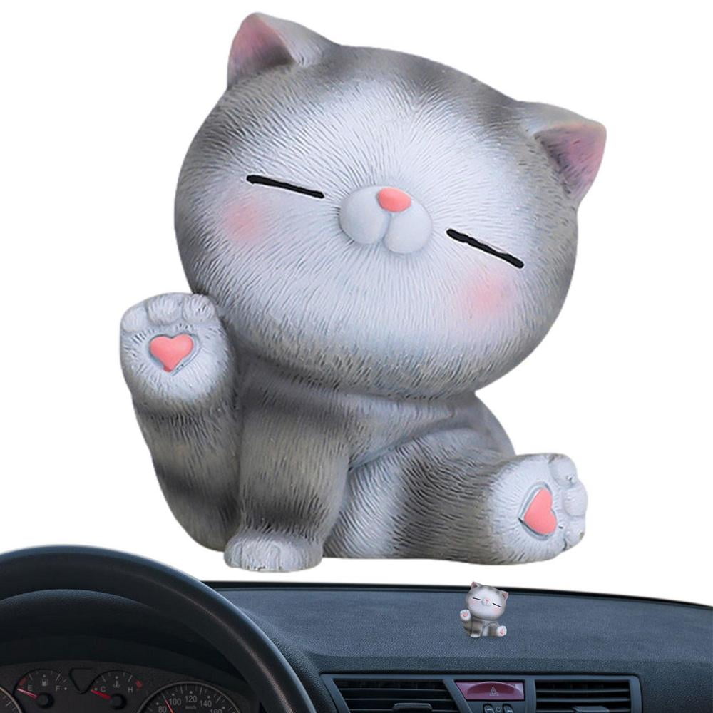 Tohuu Dashbard Cat Cartoon Resin Cat Miniature Toys Tiny Cat Figures ...