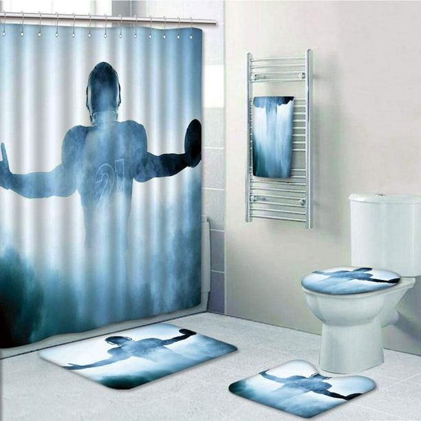 EREHome Sport Heroic Shaped Rugby Player Silhouette Shadow Standing in ...