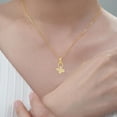 TANGPOET Butterfly Necklace for Women 18K Gold Plated Sterling Silver ...