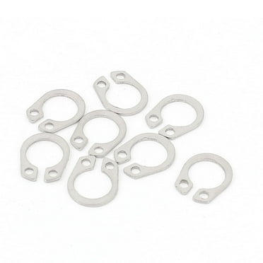 10pcs 304 Stainless Steel External Circlip Retaining Shaft Snap Rings ...