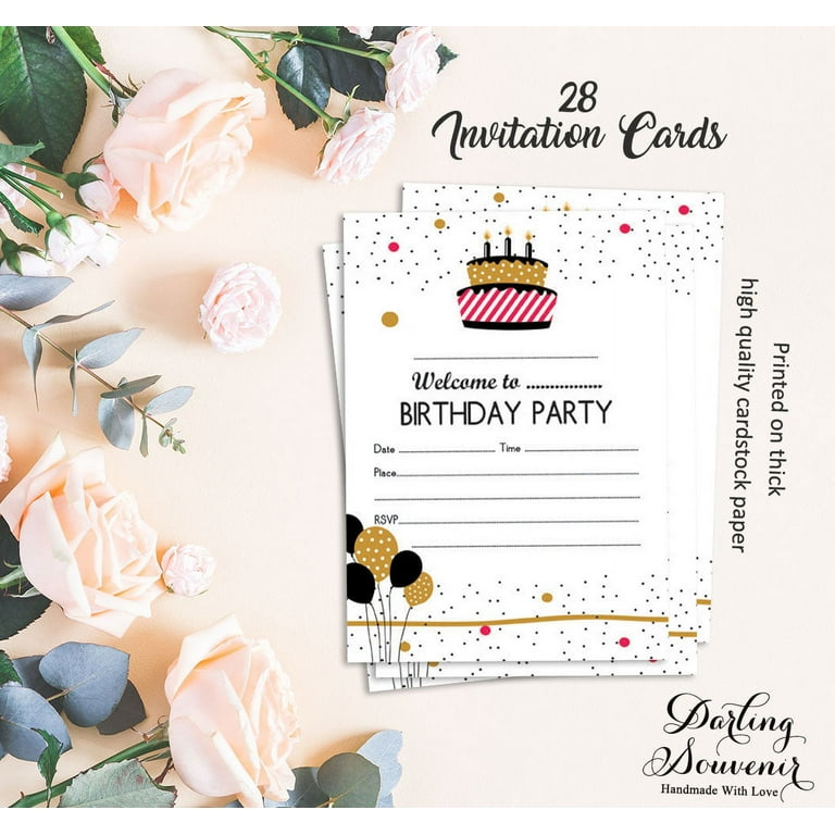 Printable Birthday Invitation Cards