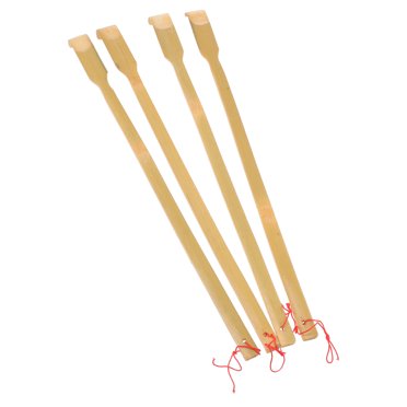 2 PC Bamboo Wood Back Scratcher Massager 18.5" Self-Massager Sturdy ...