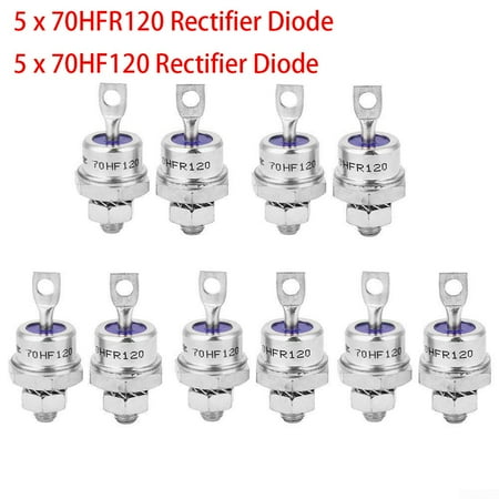 70HFR120/70HF120 10pc Positive Cathode/Negative Anode Stud Mount Diode ...