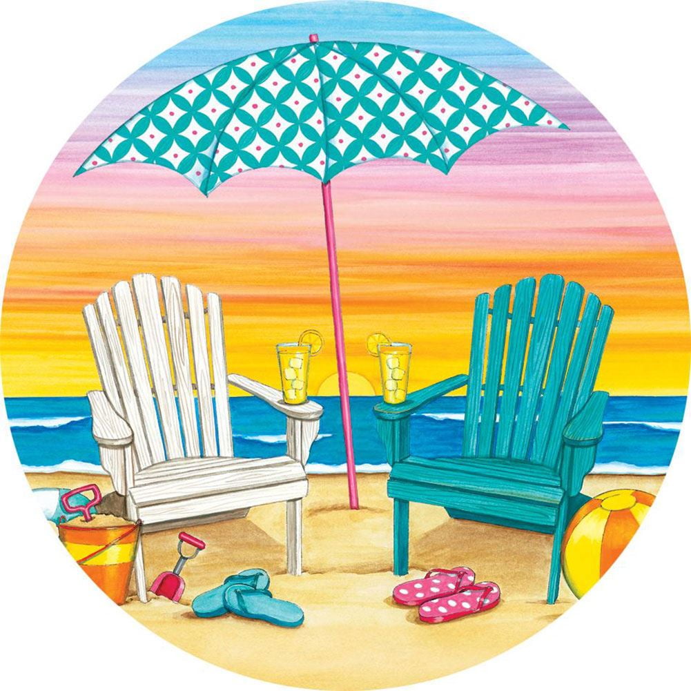 Custom Decor Accent Magnet - Beach Chairs - Walmart.com