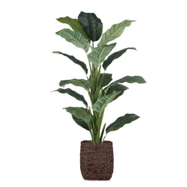 Bouclair Organic Modern Artificial Travelers Palm Plant in Woven Basket ...