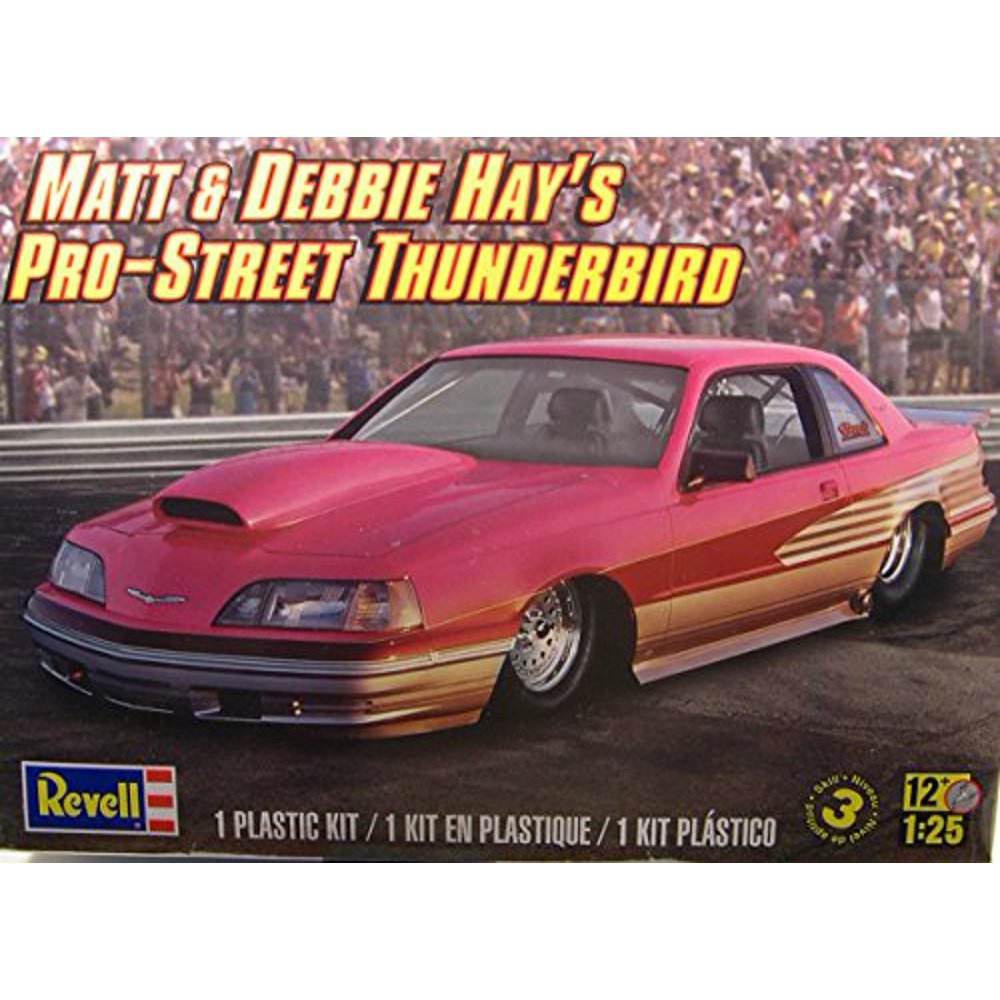 Revell Matt & Debbie Hays Pro Street T-Bird Plastic Model Kit Multi ...