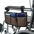Wheelchair Side Bag with Reflective Strip - Arm Rest Pouch and Drink ...
