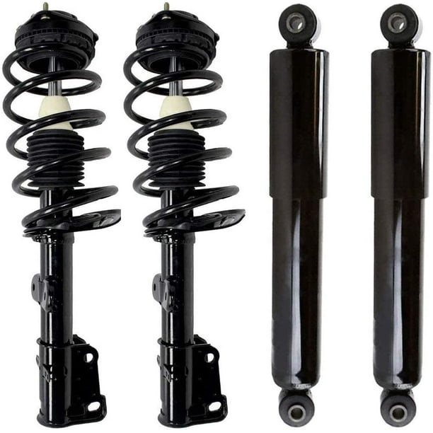4pc Complete Front Strut And Coil Spring And Rear Shocks Absorber Set For