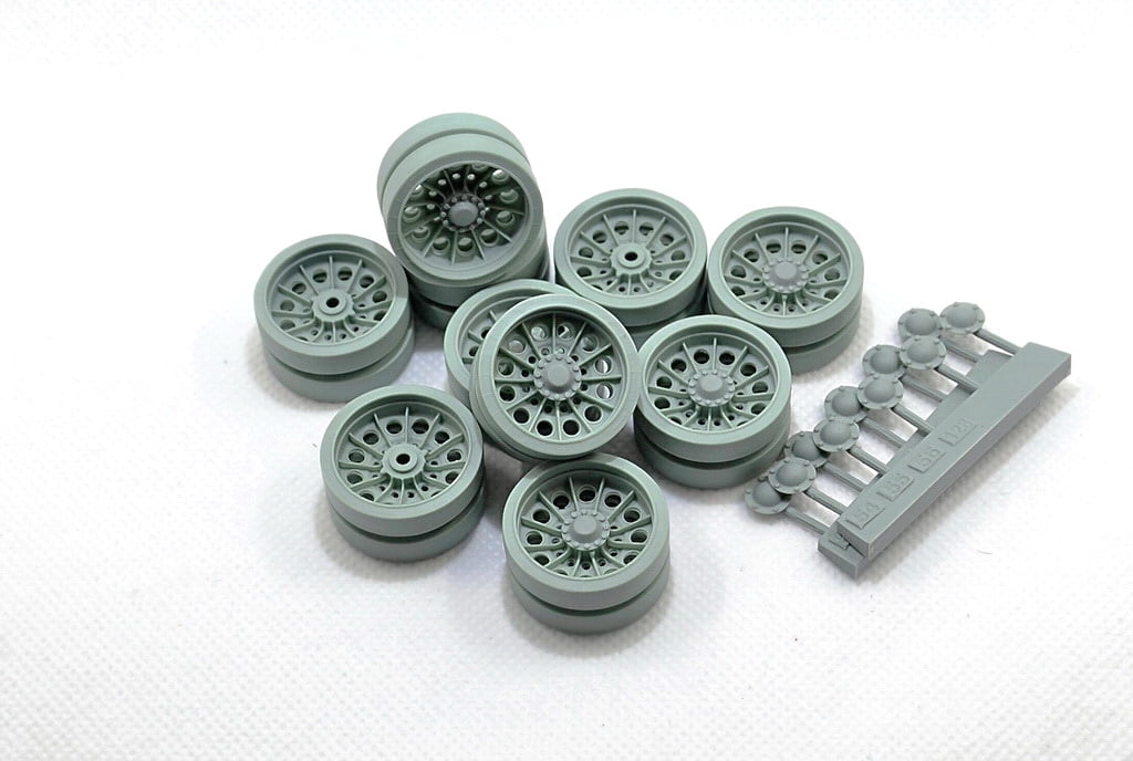 Miniarm 1:35 T-54 Spider Web Road Wheels Set 20pcs Resin Detail #B35128 ...