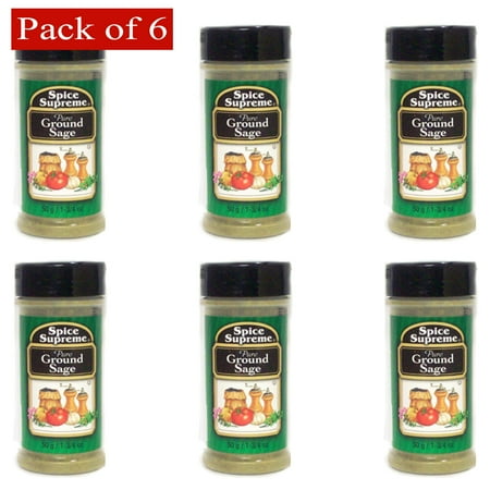 Spice Supreme - Pure Ground Sage (50g) 380314 - Pack of 6 - Walmart.ca