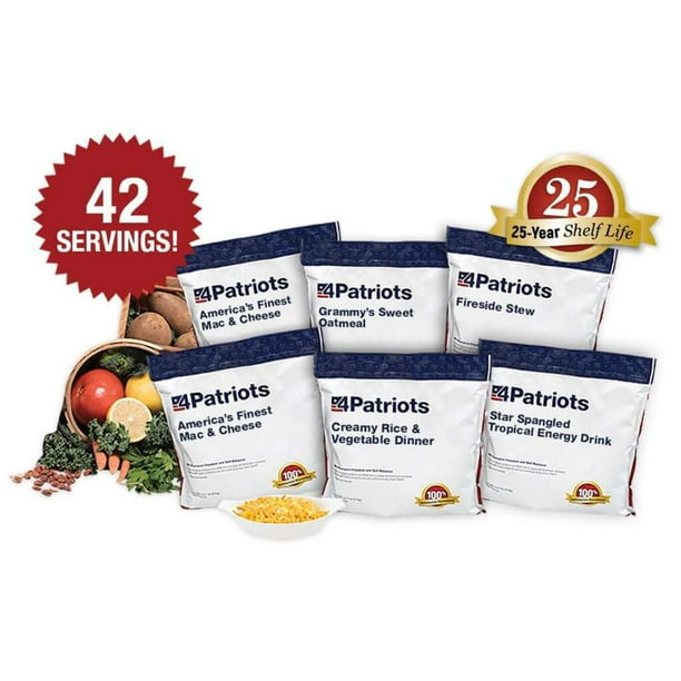 4Patriots: 1-Week Emergency Food Supply Survival Kit - Freeze-Dried ...