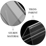 10 Pcs Desktop Transparent Label Teepee Tent Desktop Name Tag Clear ...