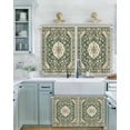 Bohemian Vintage Farm Pattern Short Blackout Curtains 36 Inch Long ...