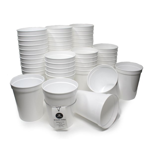 White Stadium Cups