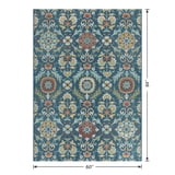 Mainstays 5' x 7' Multi Medallion Outdoor Rug - Walmart.com