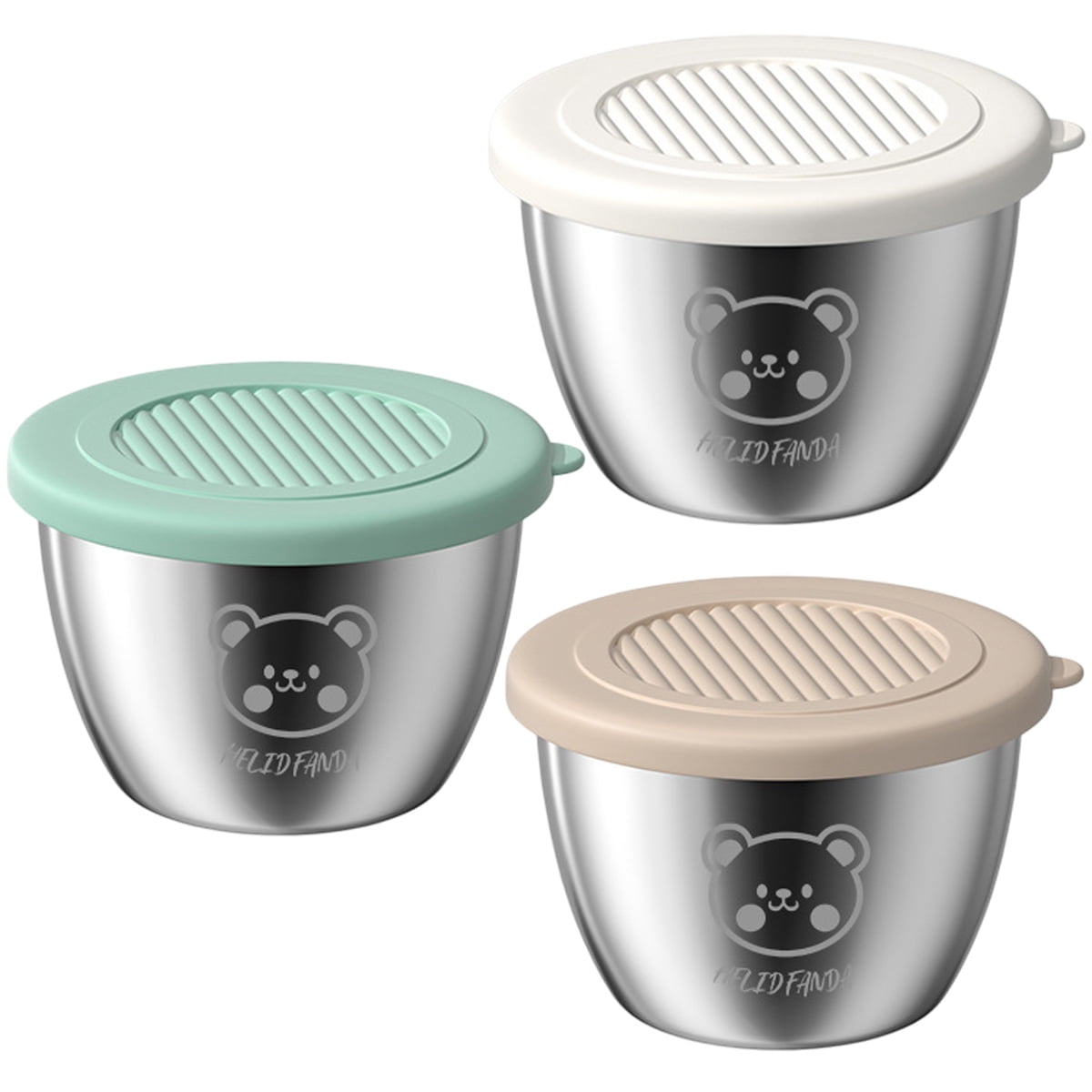 Recipiente para aderezo de ensalada Pamolo Acero inoxidable 50 ml 3 ...