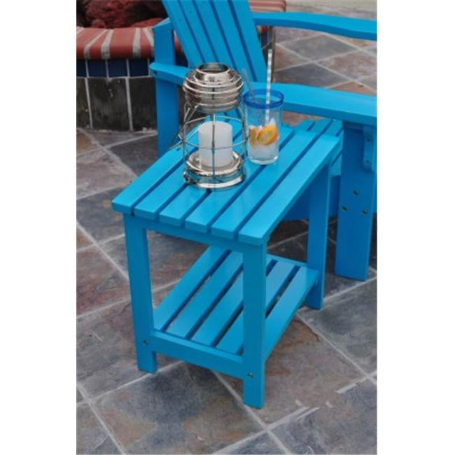 Outdoor Rectangular Side Table - Turquoise - Walmart.com