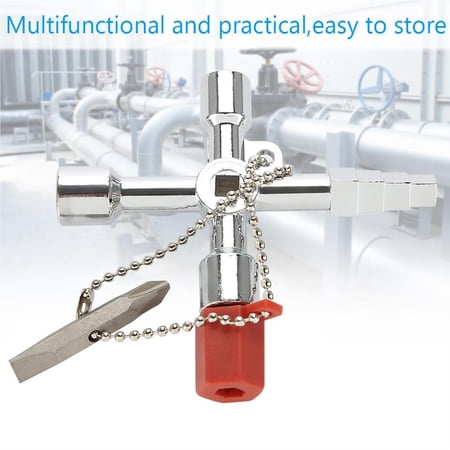 4 in 1 Multifunctional Universal Key Tool Tool Cross Triangle Universal ...