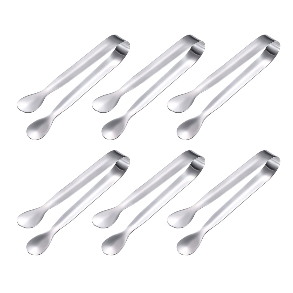 Frcolor Tongs Kitchen Small Serving Hand Clamps Mini Stainless Bread ...