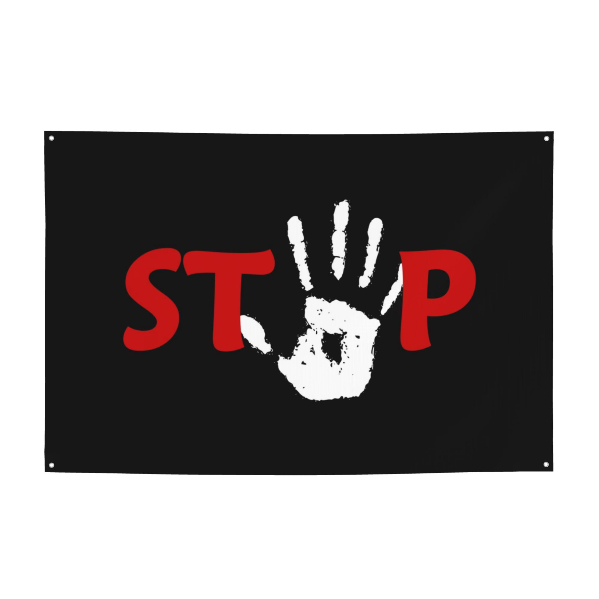 DouZhe Stop Gesture Sign Banner, Stop Hand Finger Hanging Banners ...