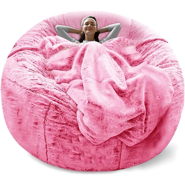 RAINBEAN Bean Bag Chair Bed Sofa Cover , PV Fleece Soft,Kids Couch ...