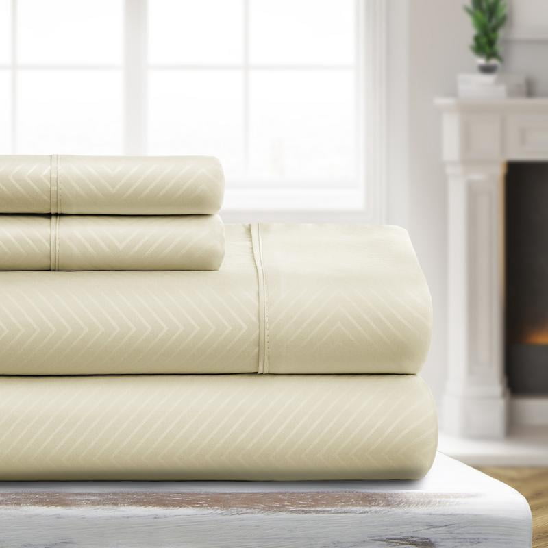 Luxury Ultra Soft Chevron 4 Pc Sheet Set By Sharon Osbourne Home ...