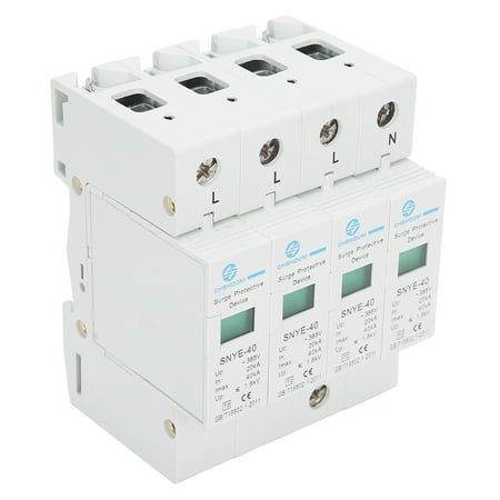 Secondary Surge Arrester Anti-thunder Module Surge Protective Device 4P ...