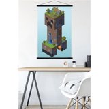 Trends International Minecraft Creeper Village Poster with Magnetic ...