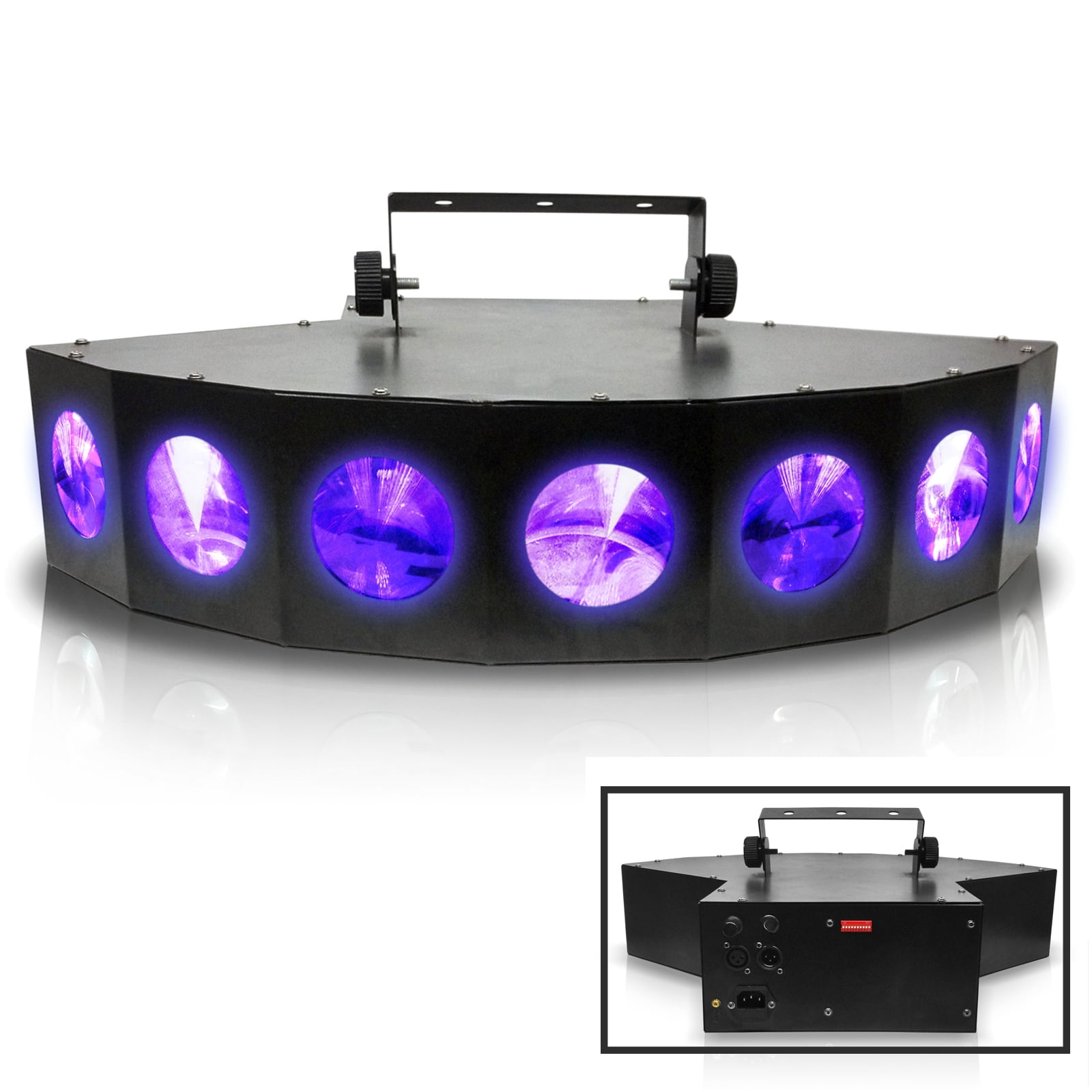 Professional DJ Multi Beam LED 7 Way Light with DMX - Walmart.com