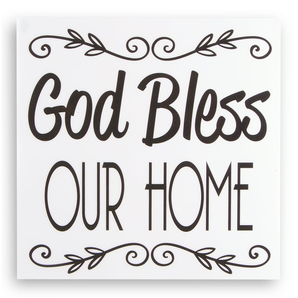 God Bless Our Home Decal: Black, 6 x 6 inches - Walmart.com - Walmart.com God Bless Our Home Decal: Black, 6 x 6 inches - Walmart.com - Walmart.com